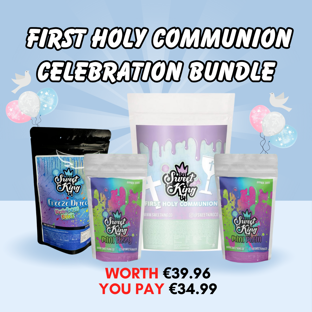 SWEET KING First Holy Communion Celebration Bundle – Sweet King Co