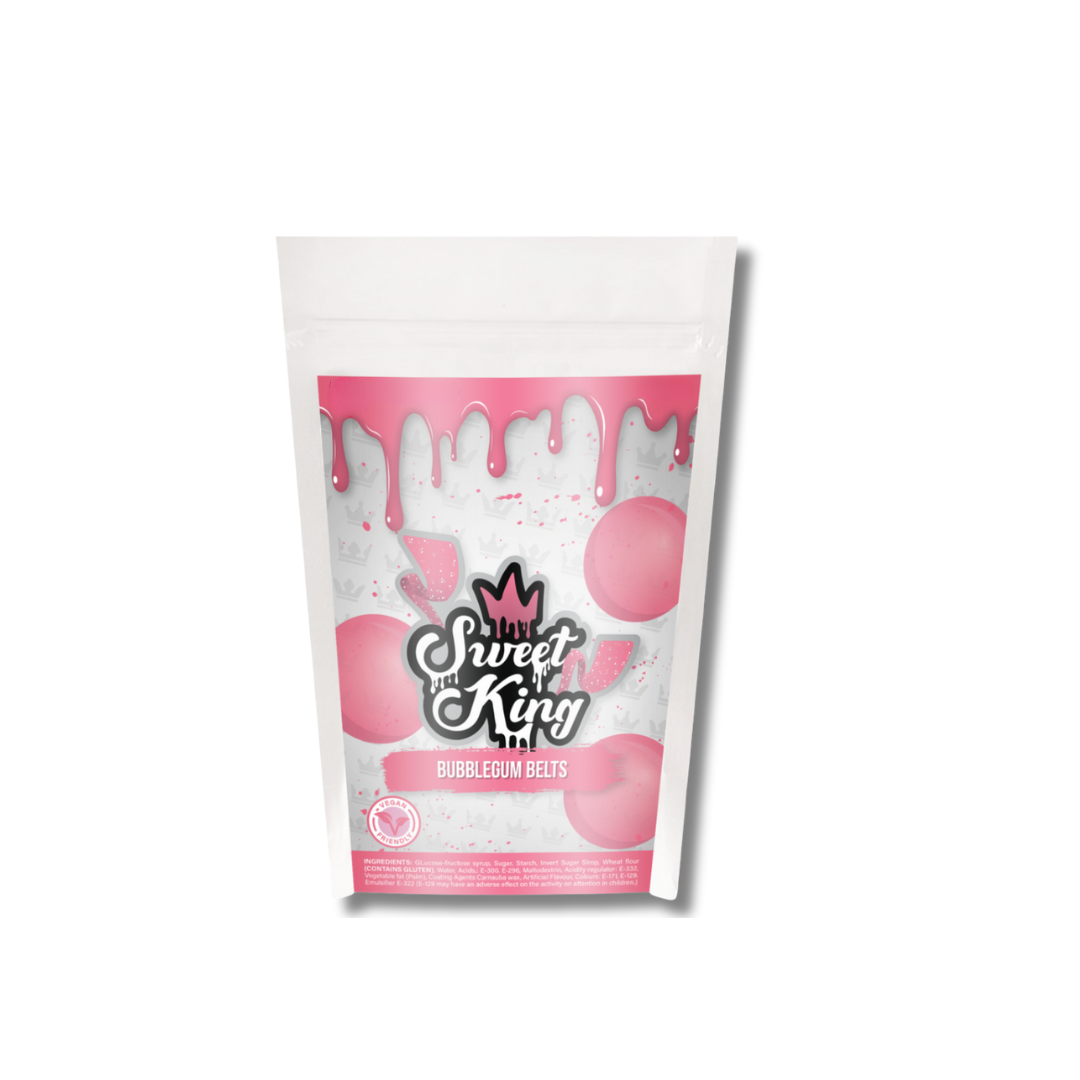 SWEET KING Bubblegum Candy Belts 100gr Bag – Sweet King Co