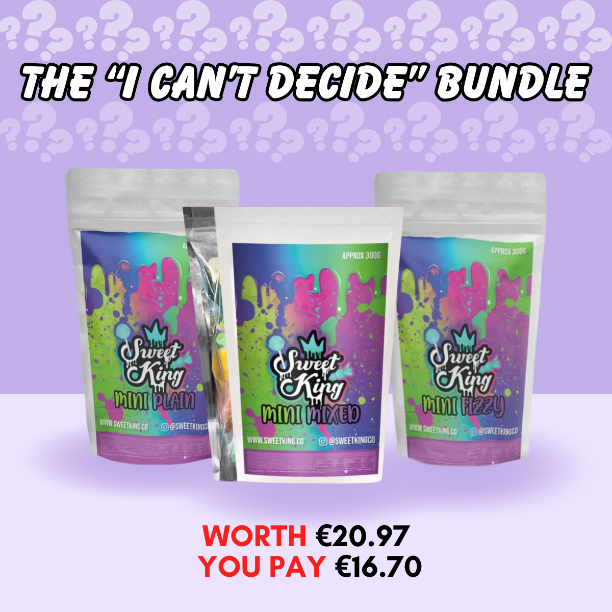 The "I Can't Decide" Candy Bundle from SWEET KING – Sweet King Co
